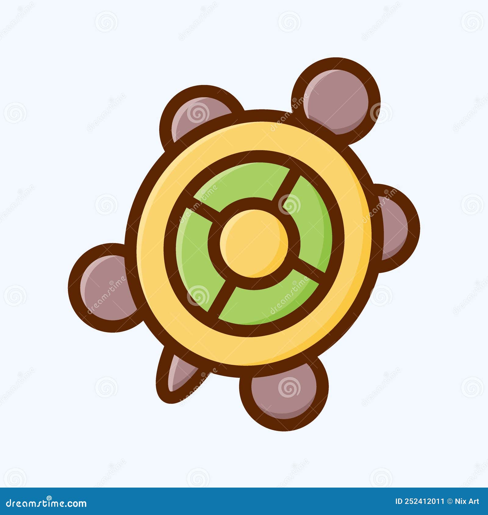 Icon Turtle Meat. Suitable for Seafood Symbol. Flat Style. Simple ...