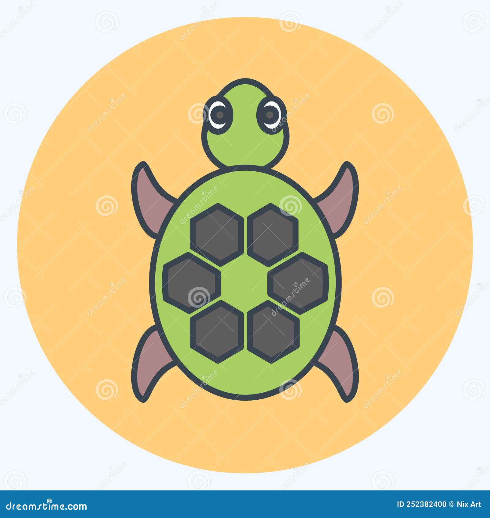 Icon Turtle. Suitable for Animal Symbol. Flat Style. Simple Design ...
