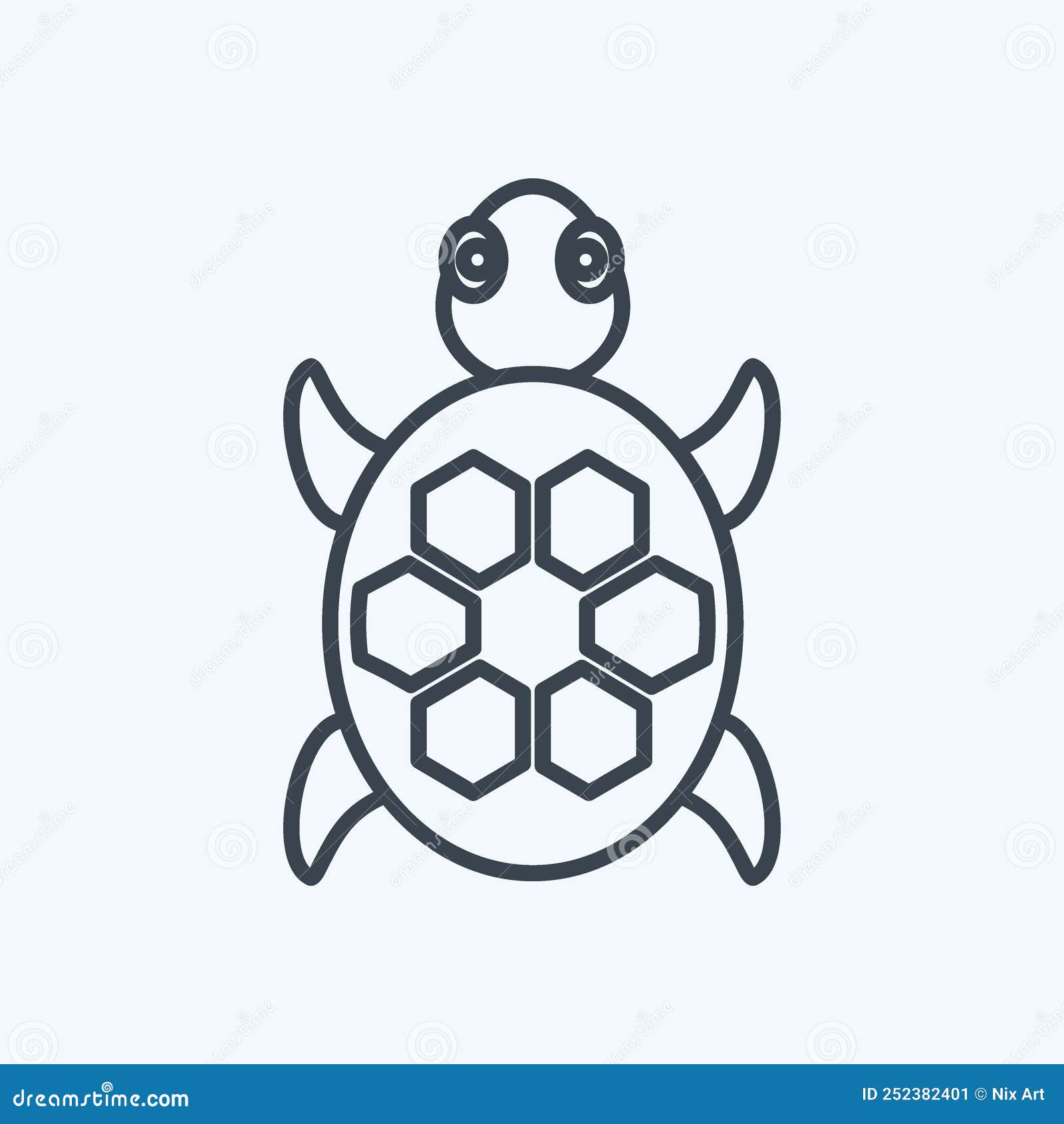 Icon Turtle. Suitable for Animal Symbol. Line Style. Simple Design ...