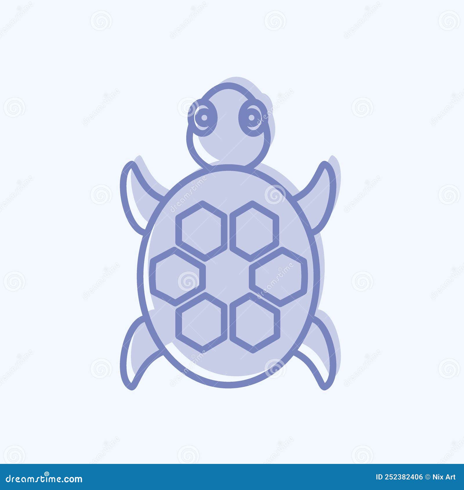 Icon Turtle. Suitable for Animal Symbol. Two Tone Style. Simple Design ...