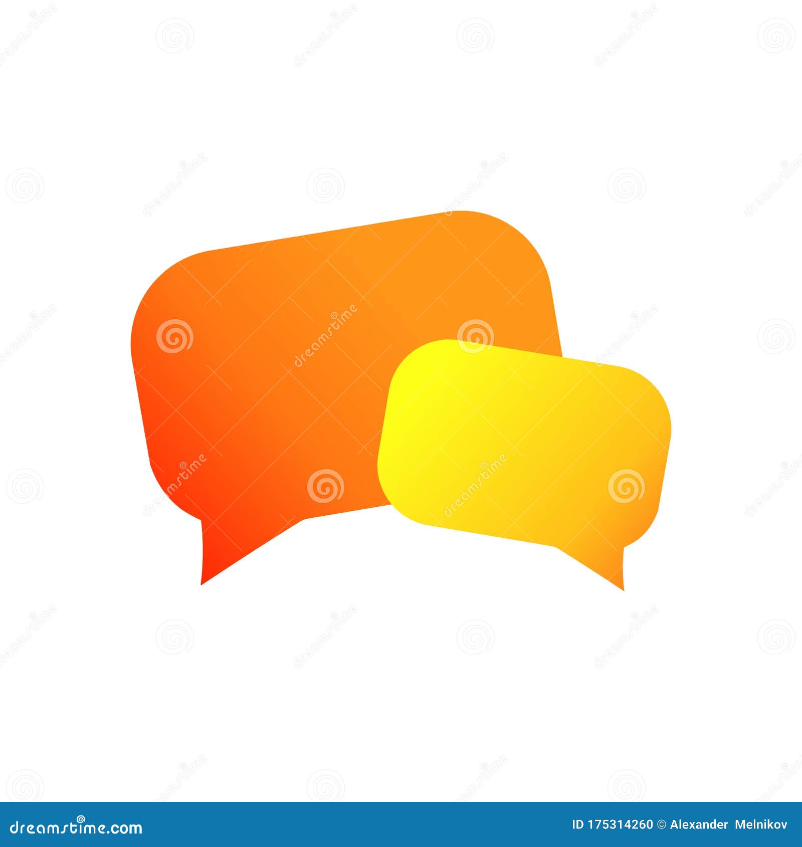 Icon of Two Bulk Messages. Vector Illustration Eps 10 Stock ...