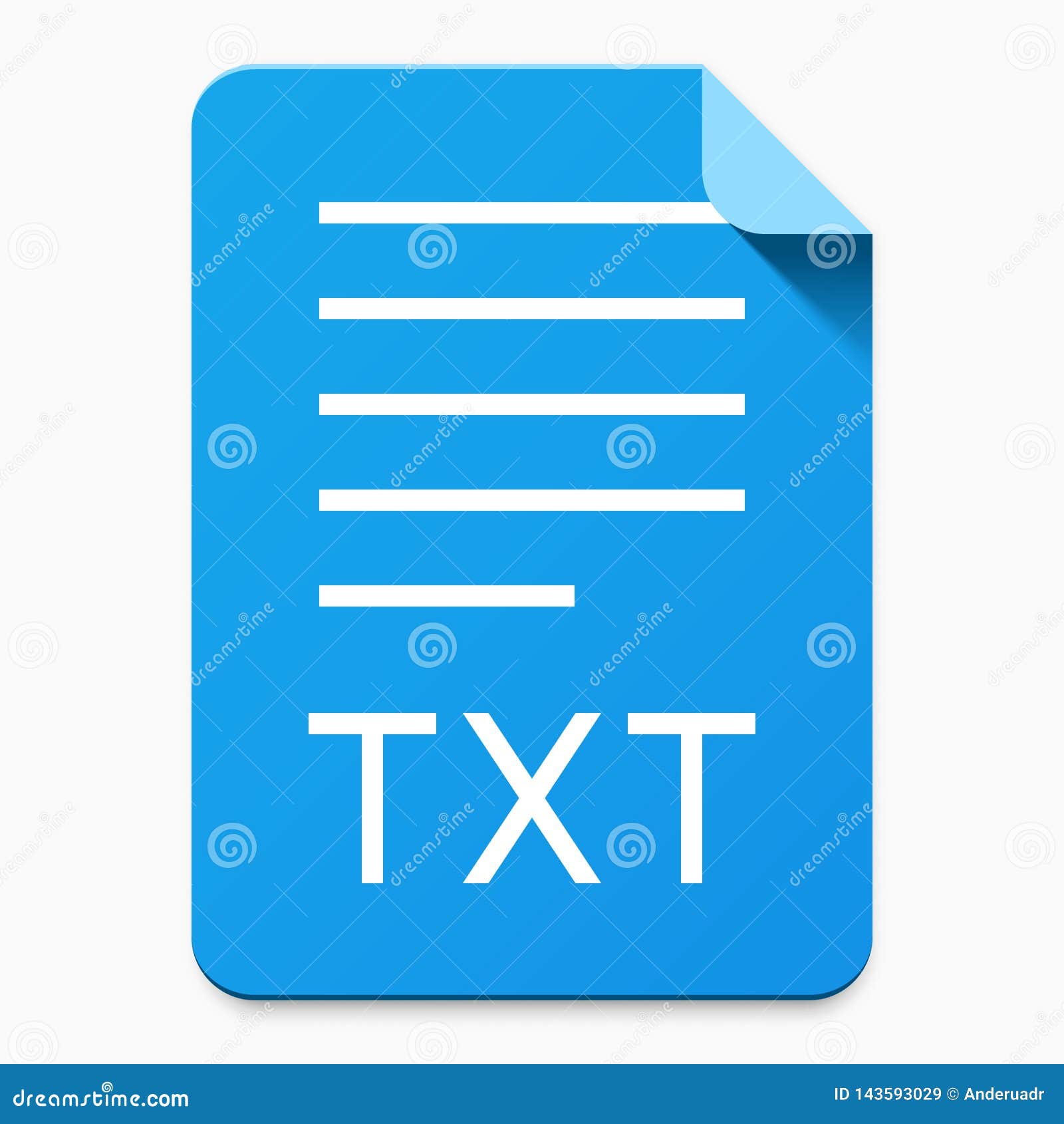 TXT Flat Style File Type Pictogram Stock Vector - Illustration of ...