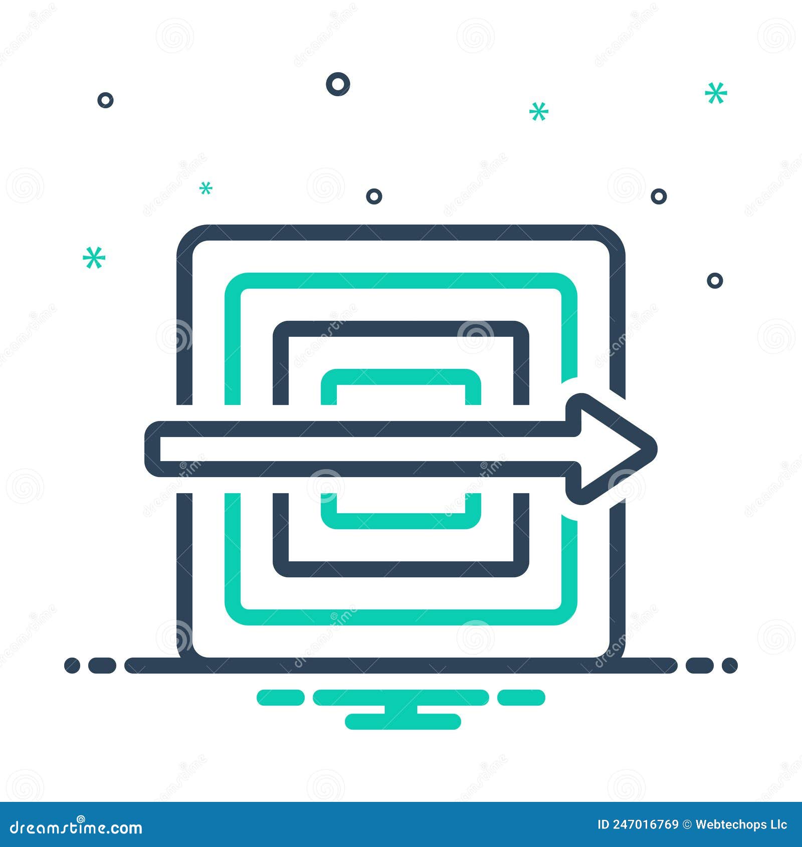 Mix Icon for Typically, Usually and Routinely Stock Vector ...