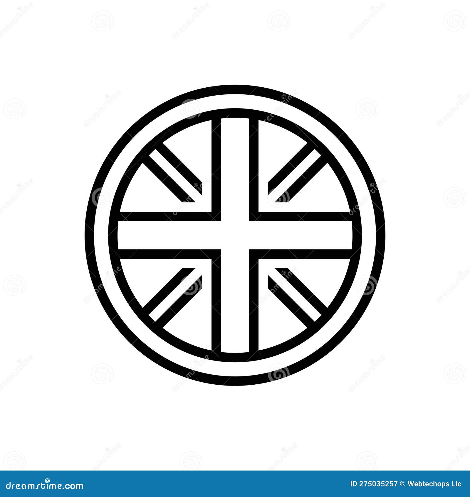 Black Line Icon for Uk, British and Country Stock Vector - Illustration ...