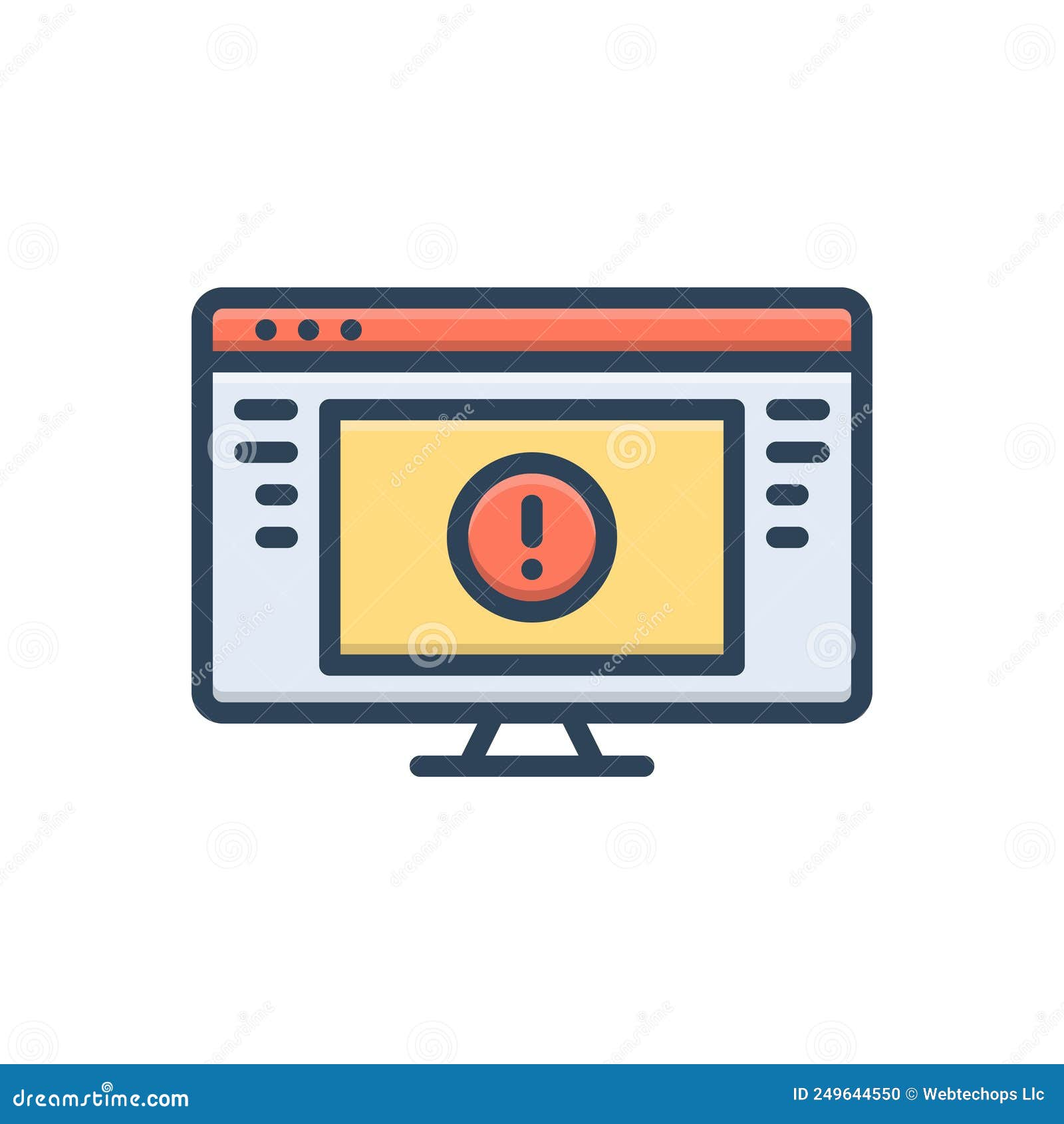 Color Illustration Icon for Unauthorized, Authorization and Illegal ...