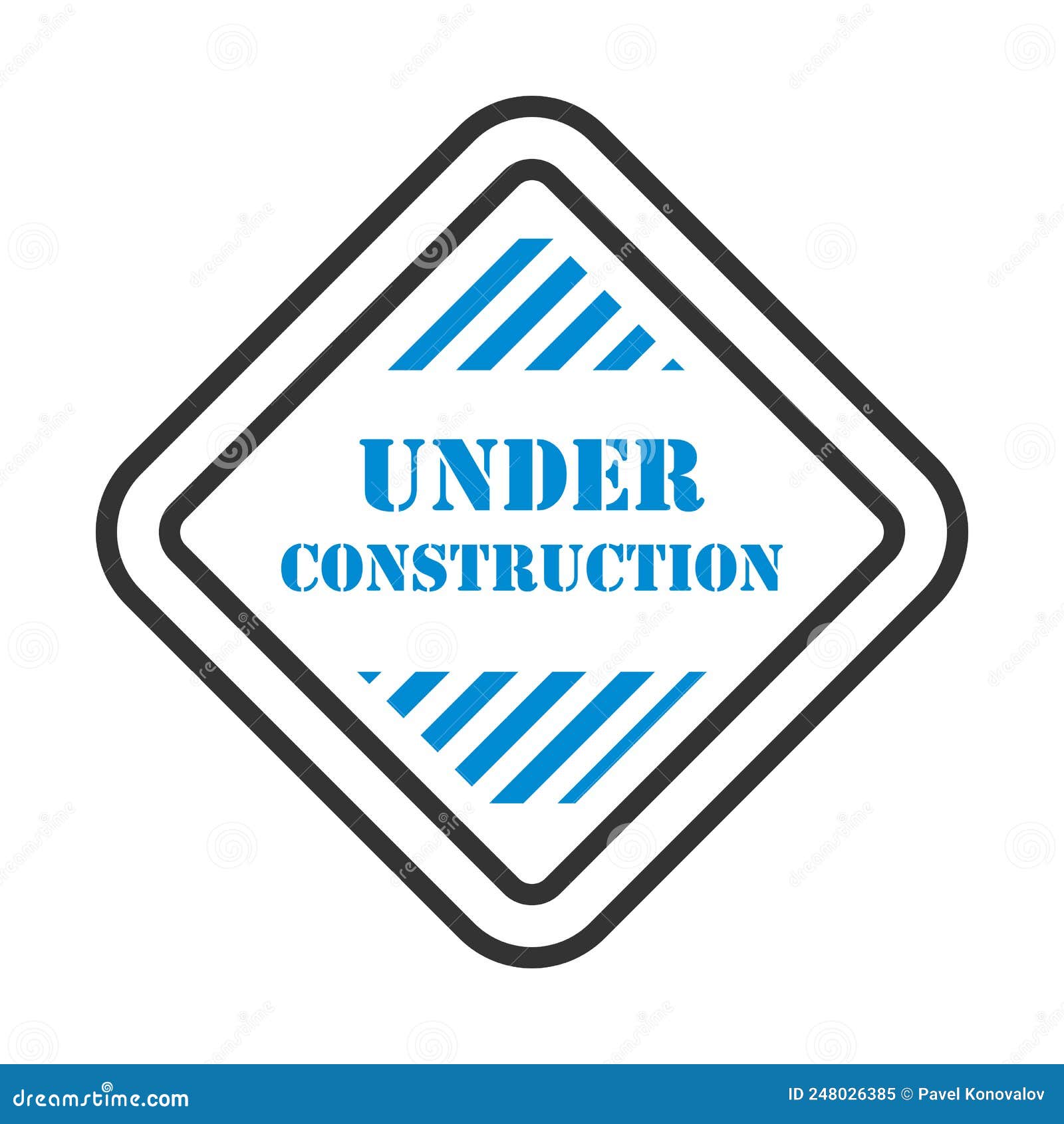 Icon of Under Construction stock vector. Illustration of repair - 248026385