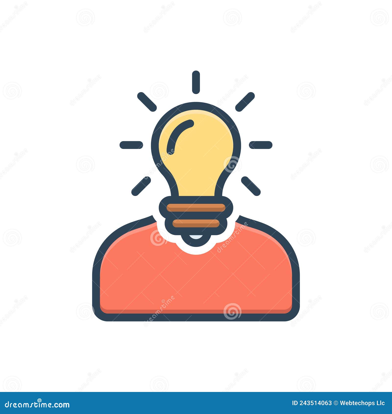 Color Illustration Icon for Understand, Deem and Comprehend Stock ...