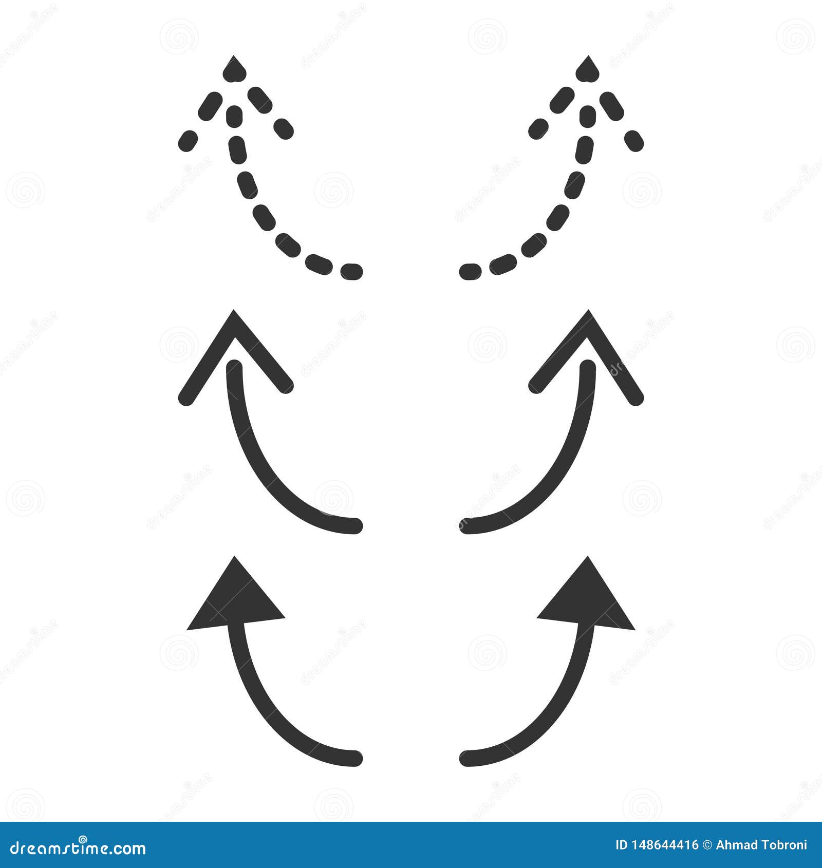 Undo And Redo Icon On Transparent Background. Flat Style. Stock ...