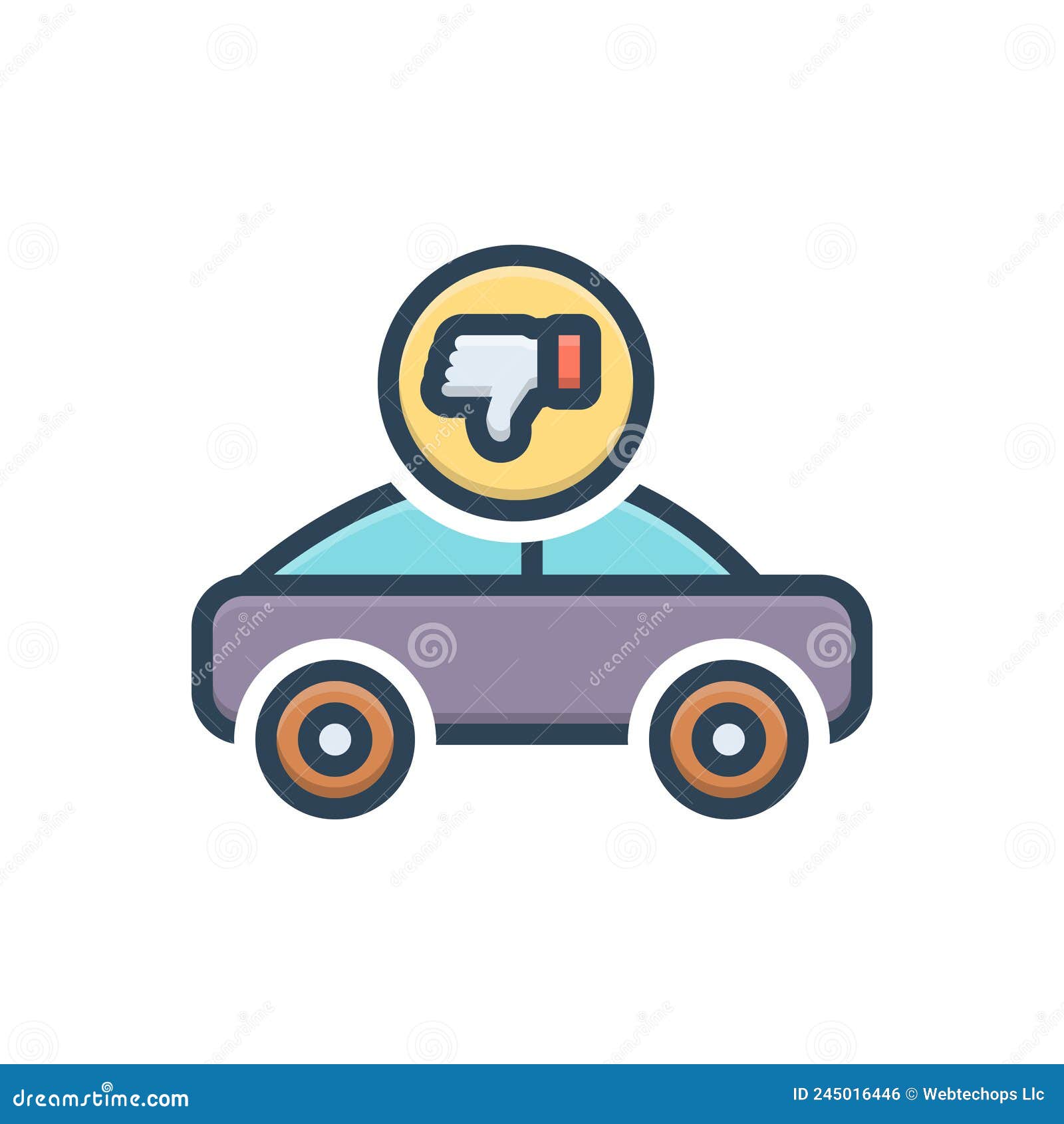 Color Illustration Icon for Unlikely, Doubtful and Absurd Stock ...