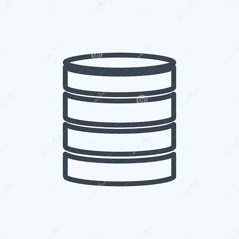 Icon Unstructured Data. Suitable for Data Analytics Symbol. Line Style ...