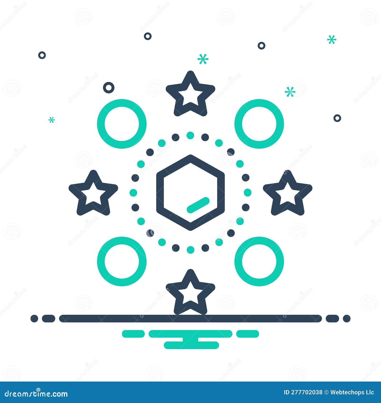 Mix Icon for Unusual, Uncommon and Different Stock Illustration ...