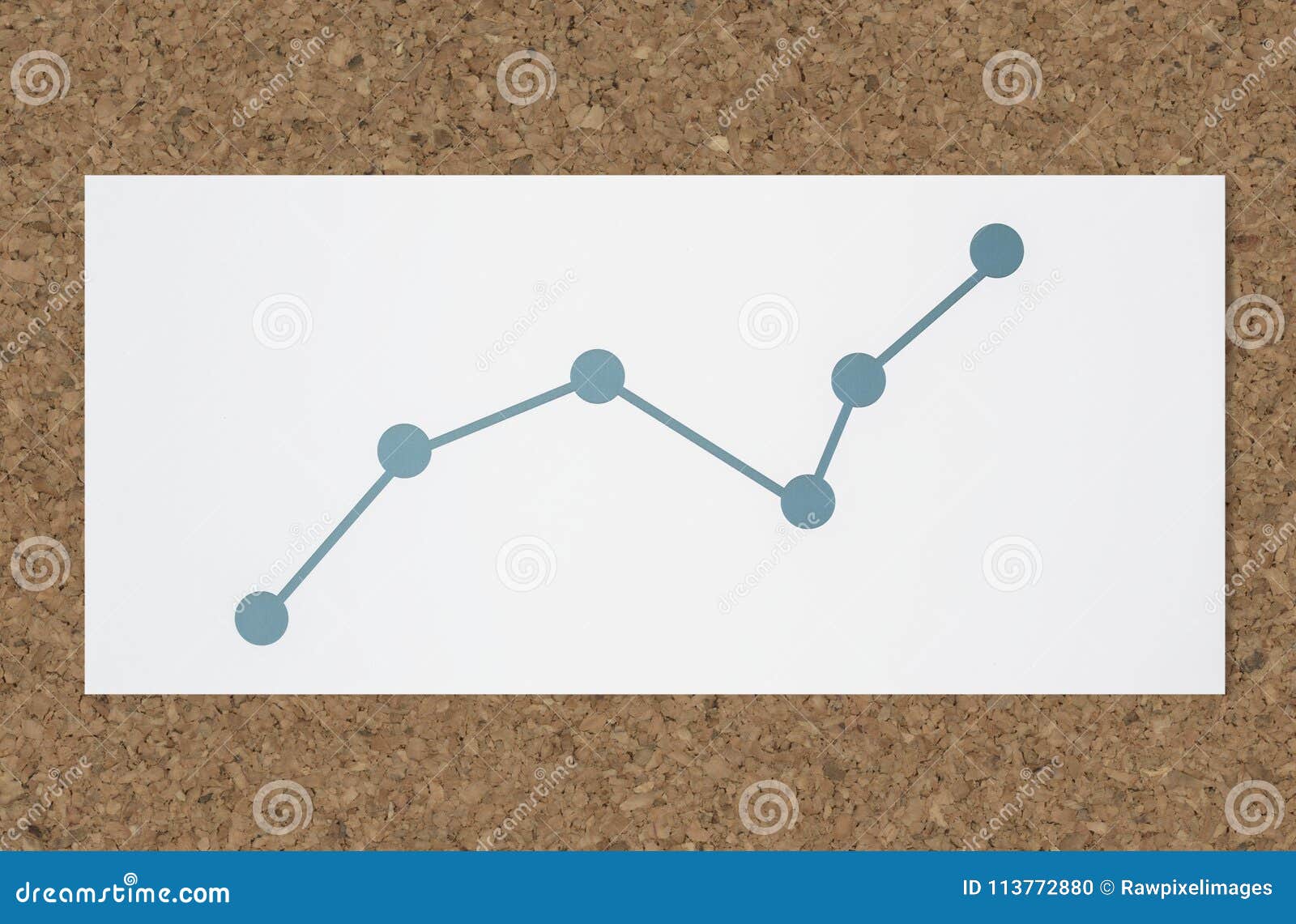 Upward Graph Consisted Of Bright Colored Lines And Surrounded By Linear ...