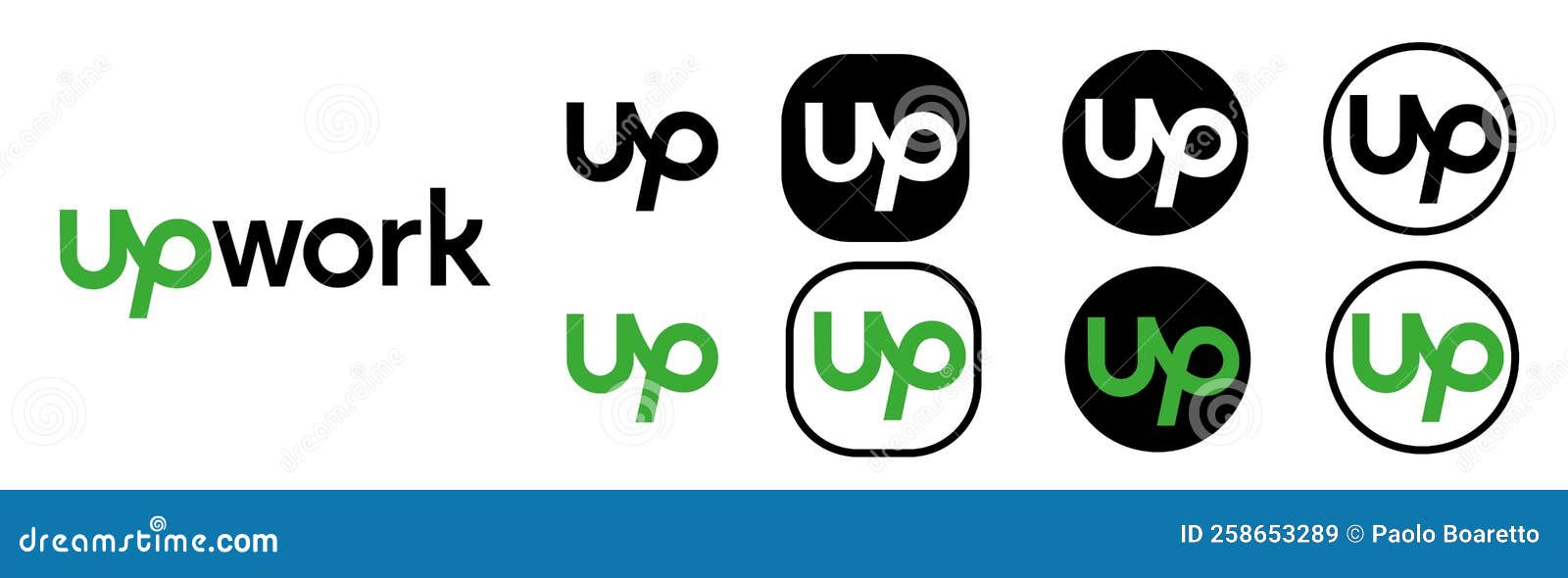 Icon Upwork, Platform for Freelancers Stock Illustration - Illustration ...