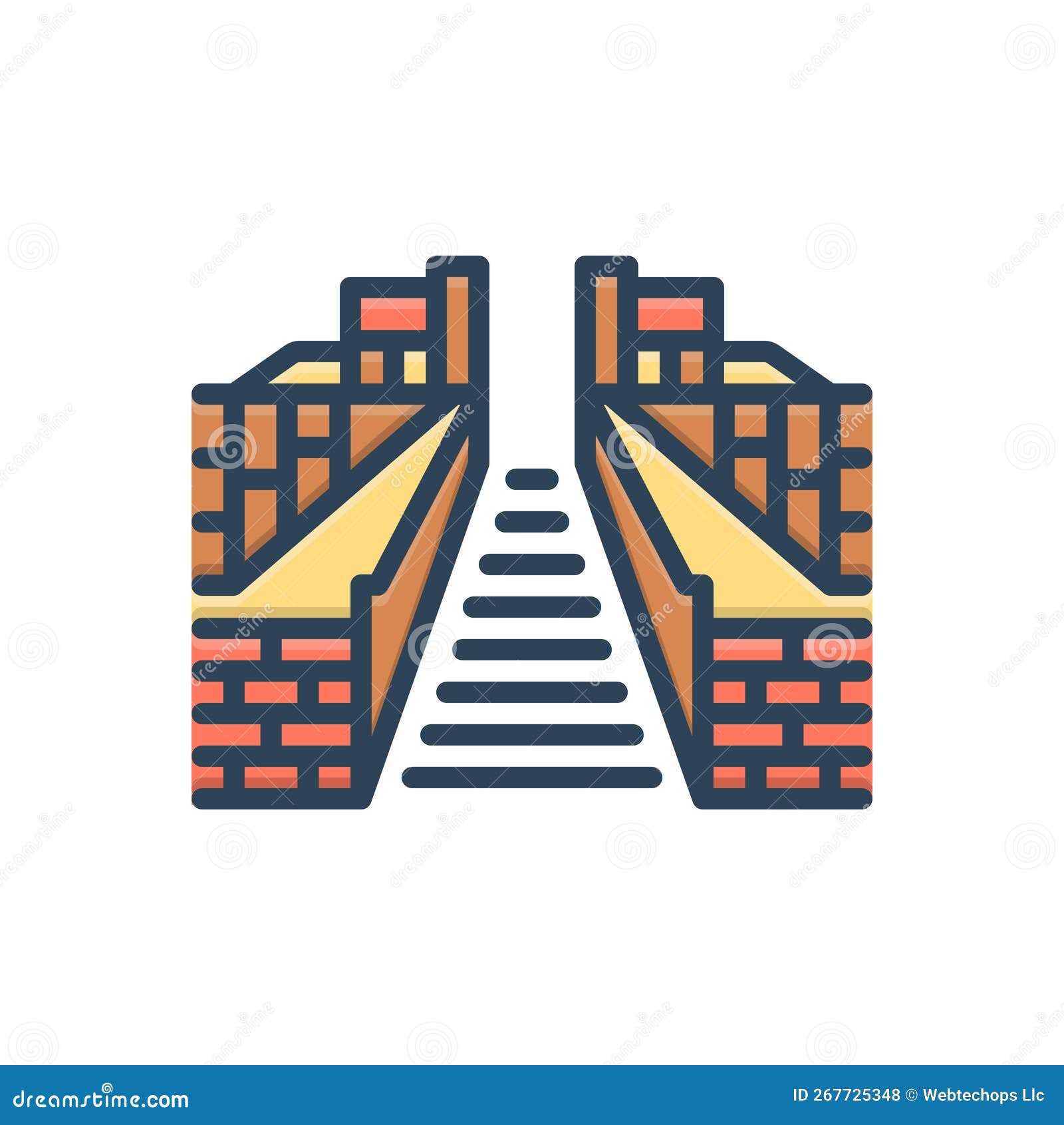 Color Illustration Icon for Ur, Foothpath and Ride Stock Vector ...