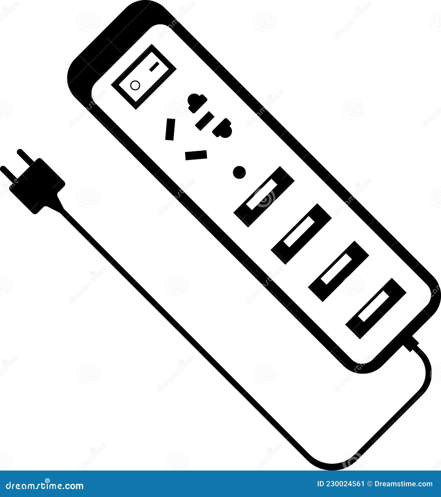 The Icon of the Usb Hub for Connecting Devices. Stock Vector ...