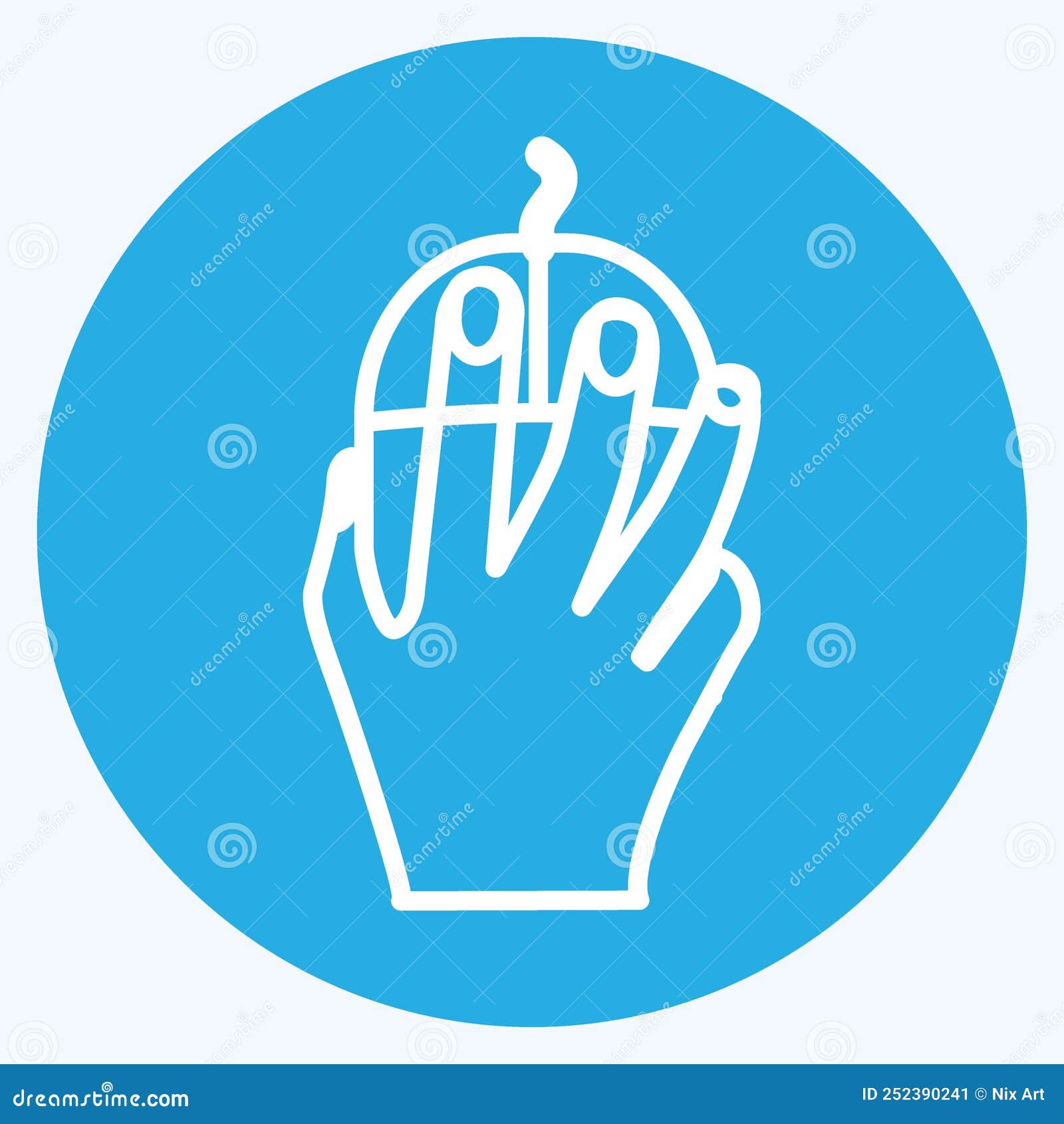 Icon Using Mouse. Suitable for Hand Actions Symbol. Blue Eyes Style ...