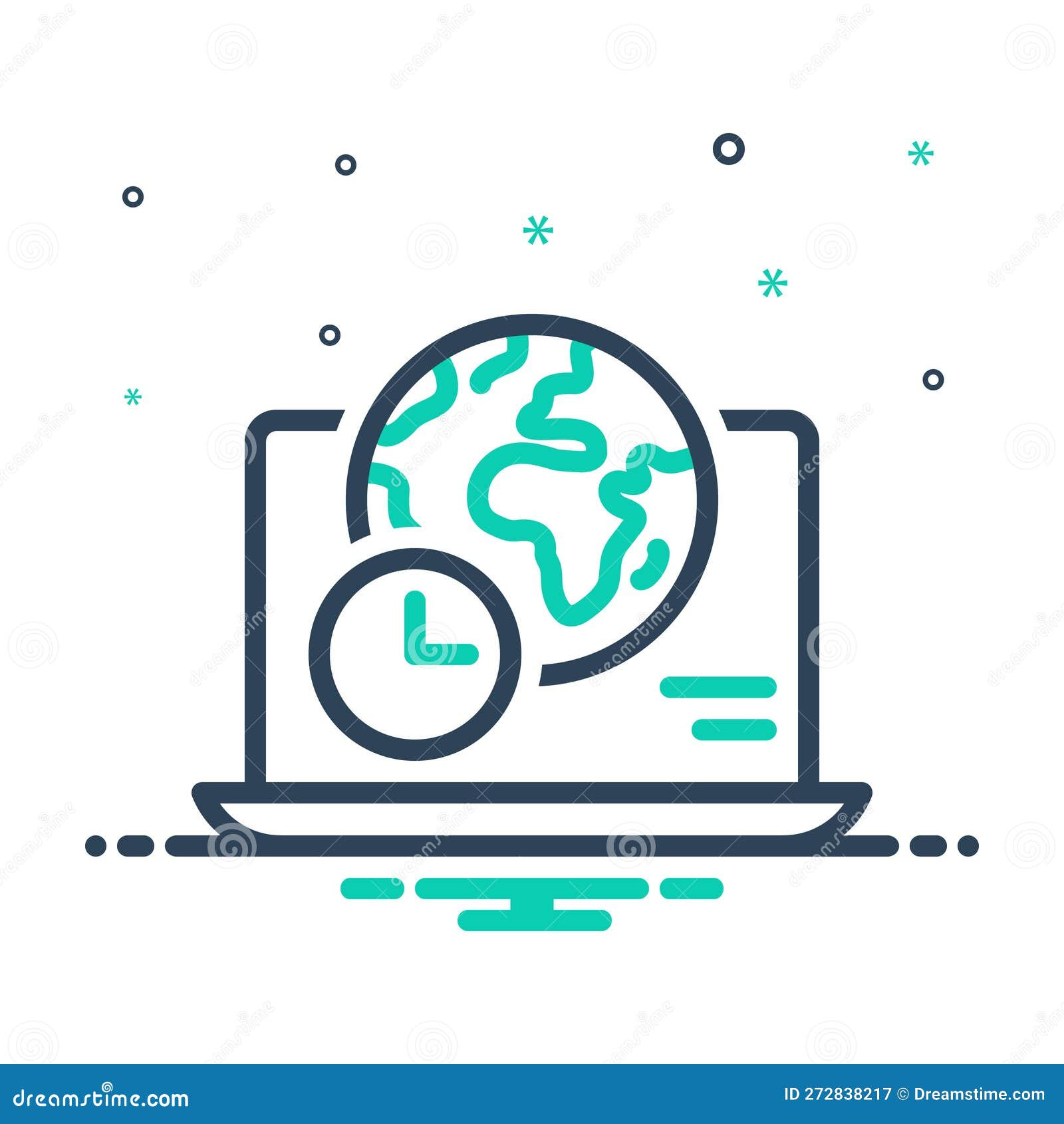 Mix Icon for Utc, Global and Planted Stock Vector - Illustration of ...