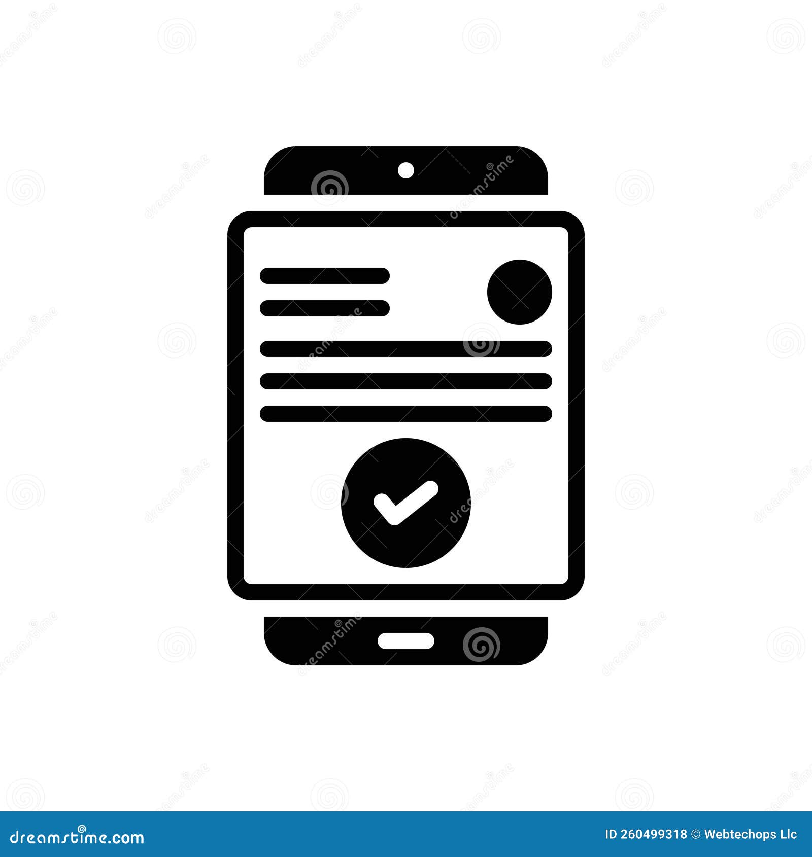 Black Solid Icon for Validity, Legitimacy and Document Stock Vector ...