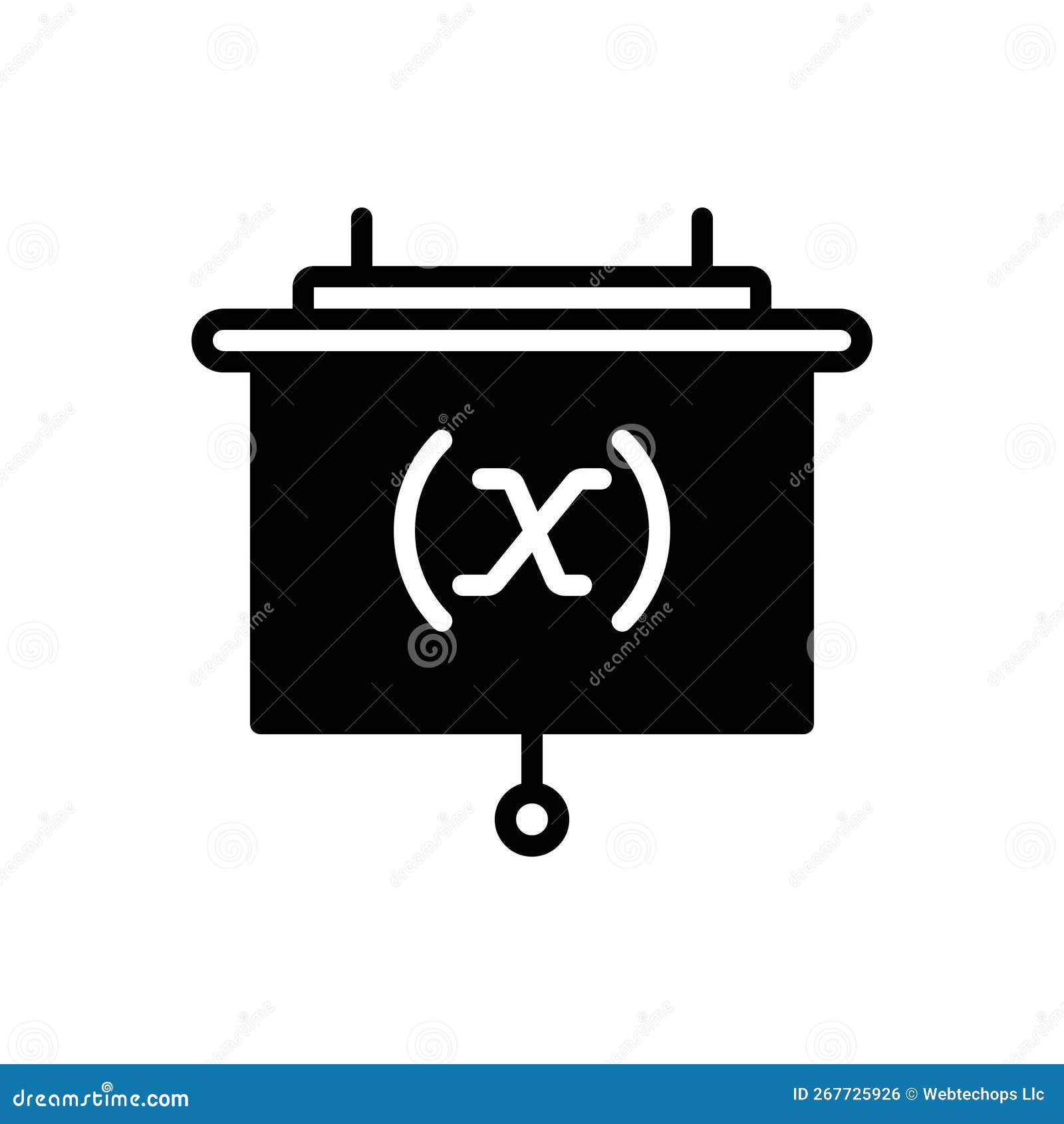 Black Solid Icon for Variable, Mathematics Value and Math Stock Vector ...