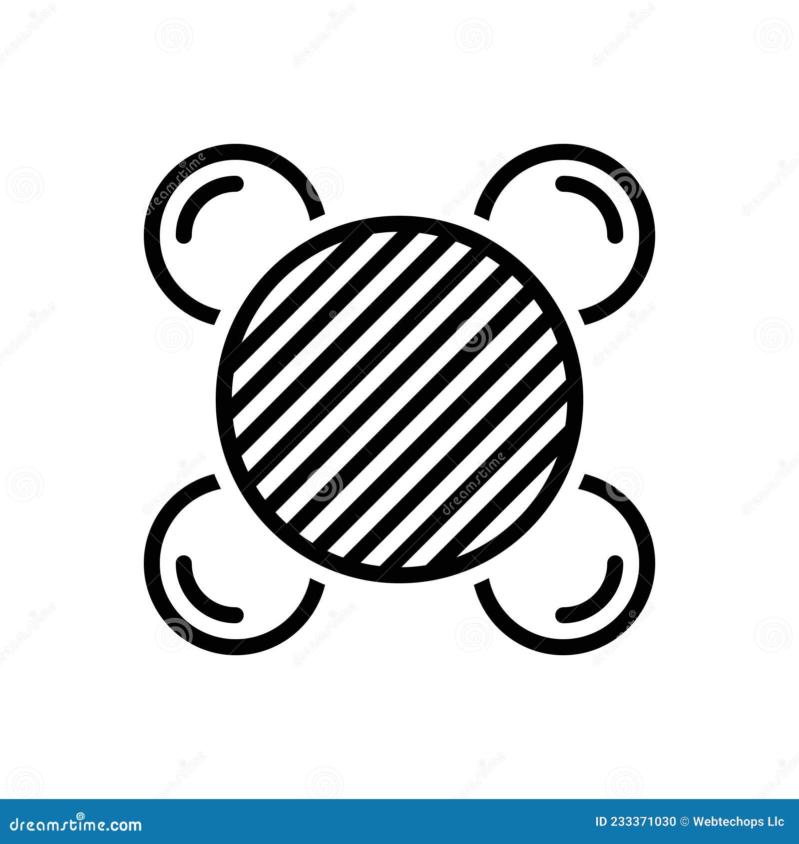 Black Line Icon for Variance, Difference and Variation Stock Vector ...