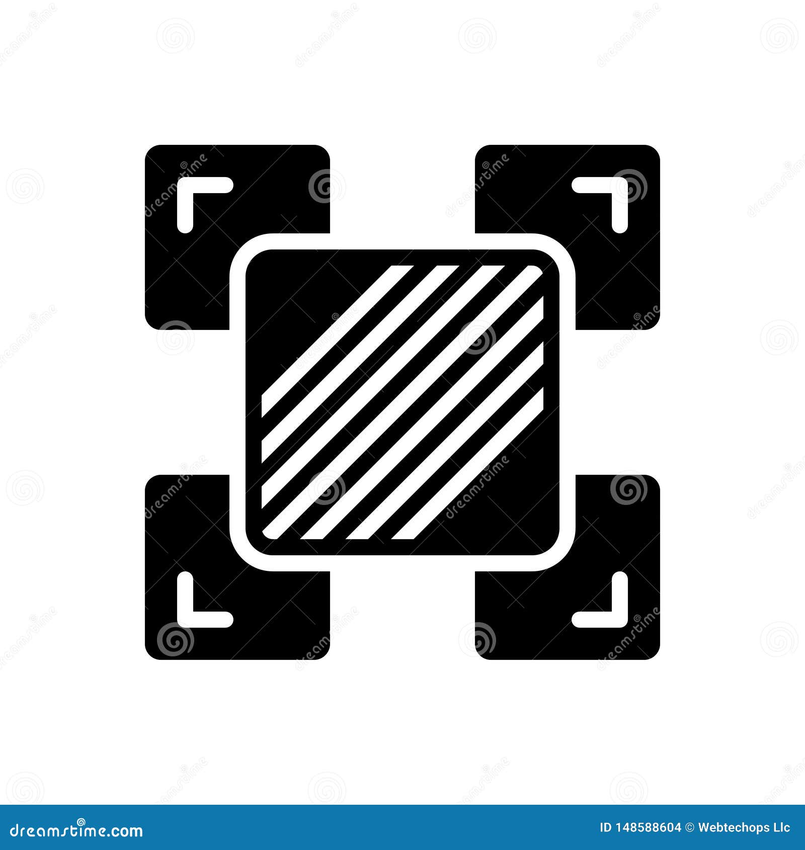 Black Solid Icon for Variance, Management and Accounting Stock Vector ...