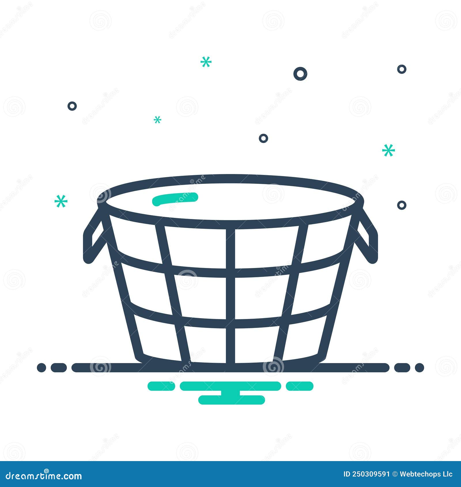 Mix Icon for Vat, Container and Tub Stock Illustration - Illustration ...