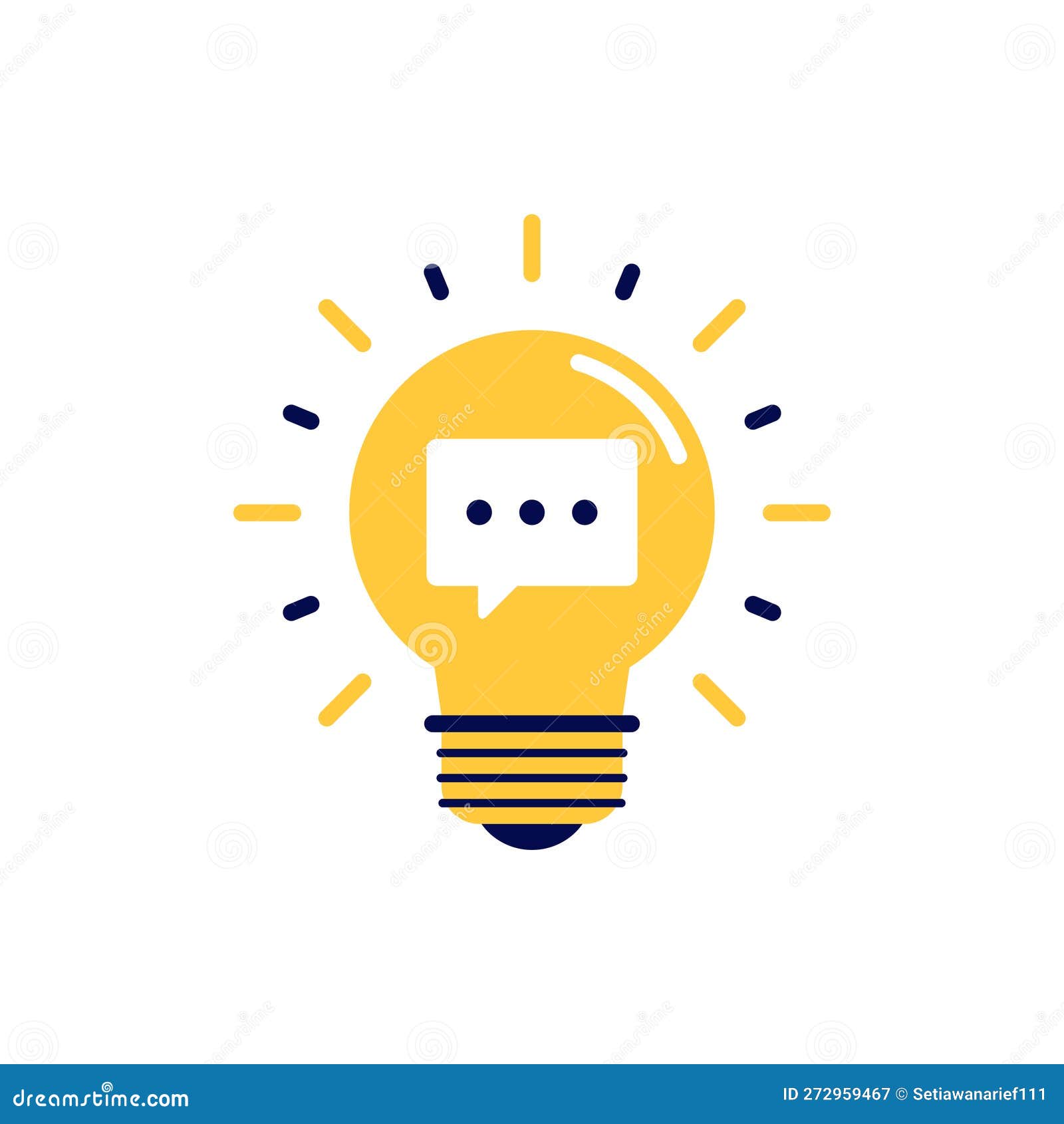 Icon Vector Concept of Comment or Review Symbol on Regular or Basic ...