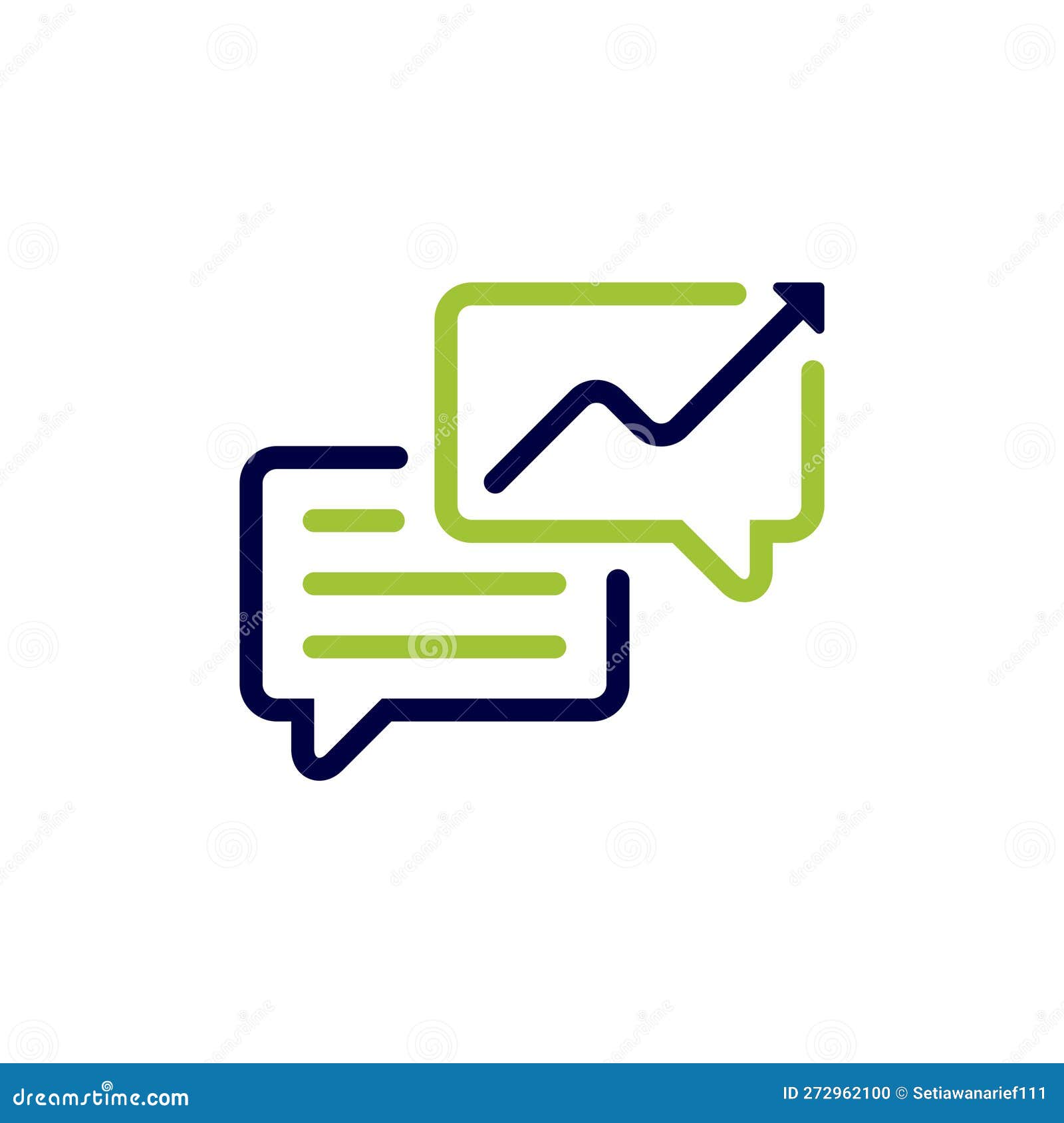 Icon Vector Concept of Two Stacked Comments, Question and Answer or ...