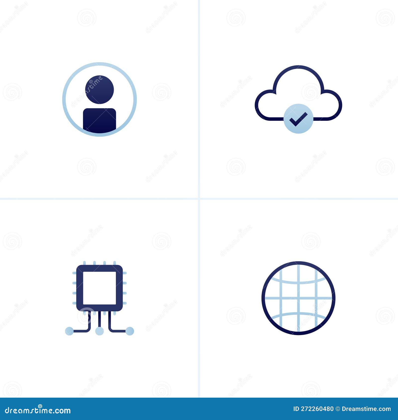 Cloud Verified Icon User Account Verification Check Mark Checkmark ...