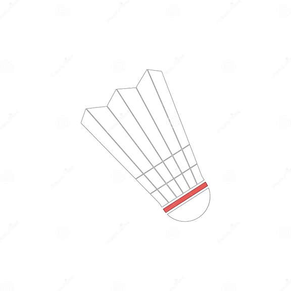 Icon Vector Shuttlecock Template Design Stock Illustration ...