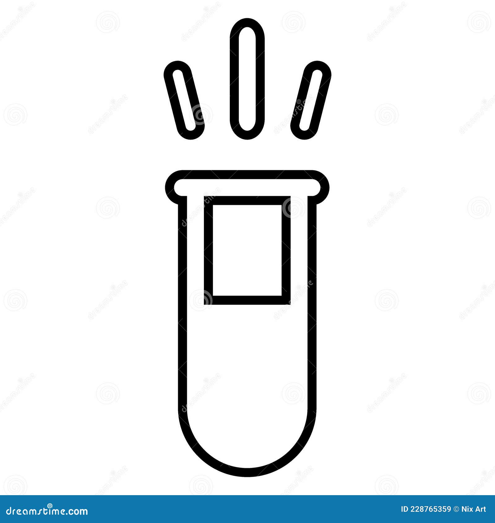 Icon Vector of Vials 5 - Line Style Stock Vector - Illustration of ...