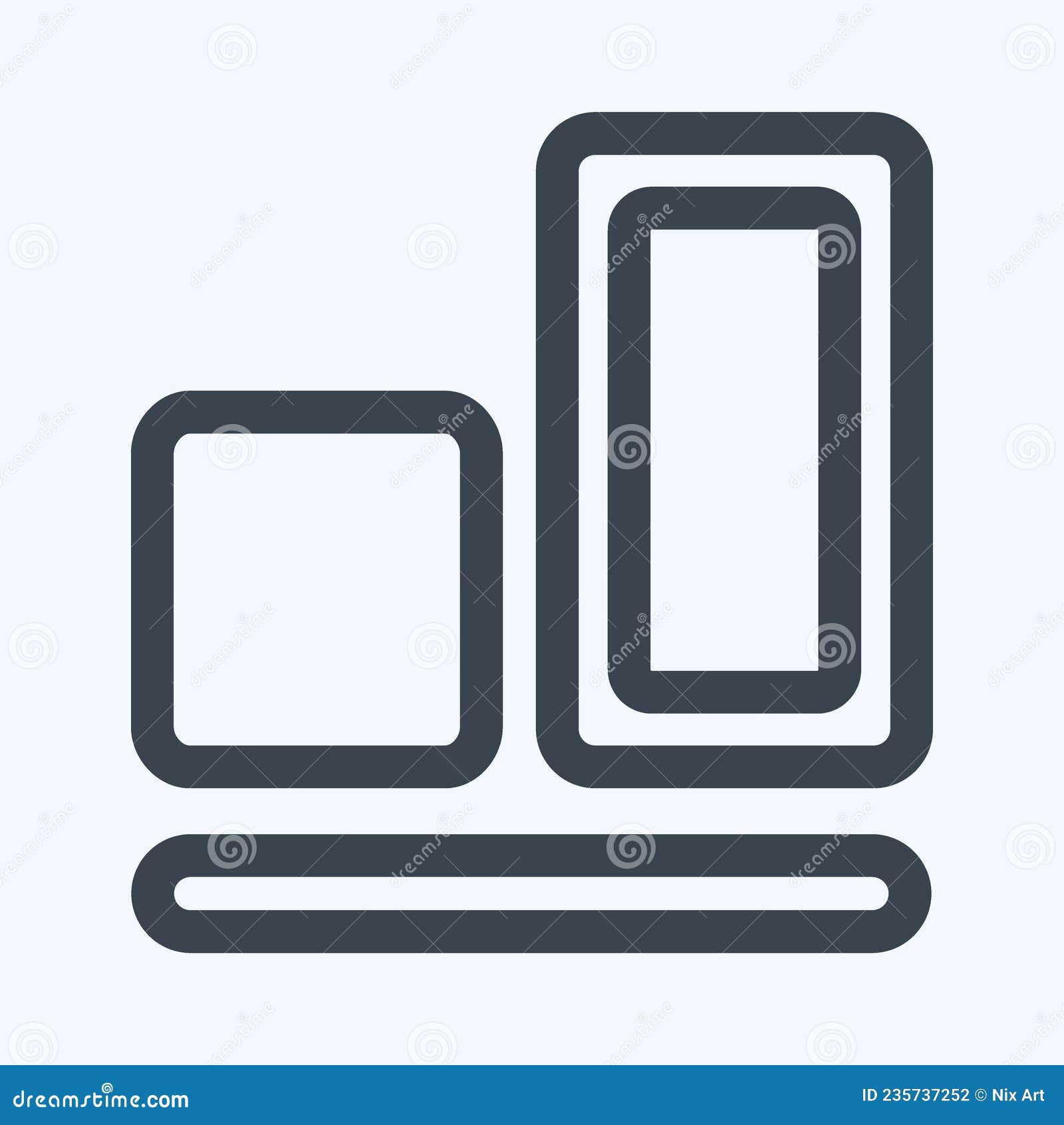 Icon Vertical Align Bottom - Line Style,Simple Illustration,Editable ...