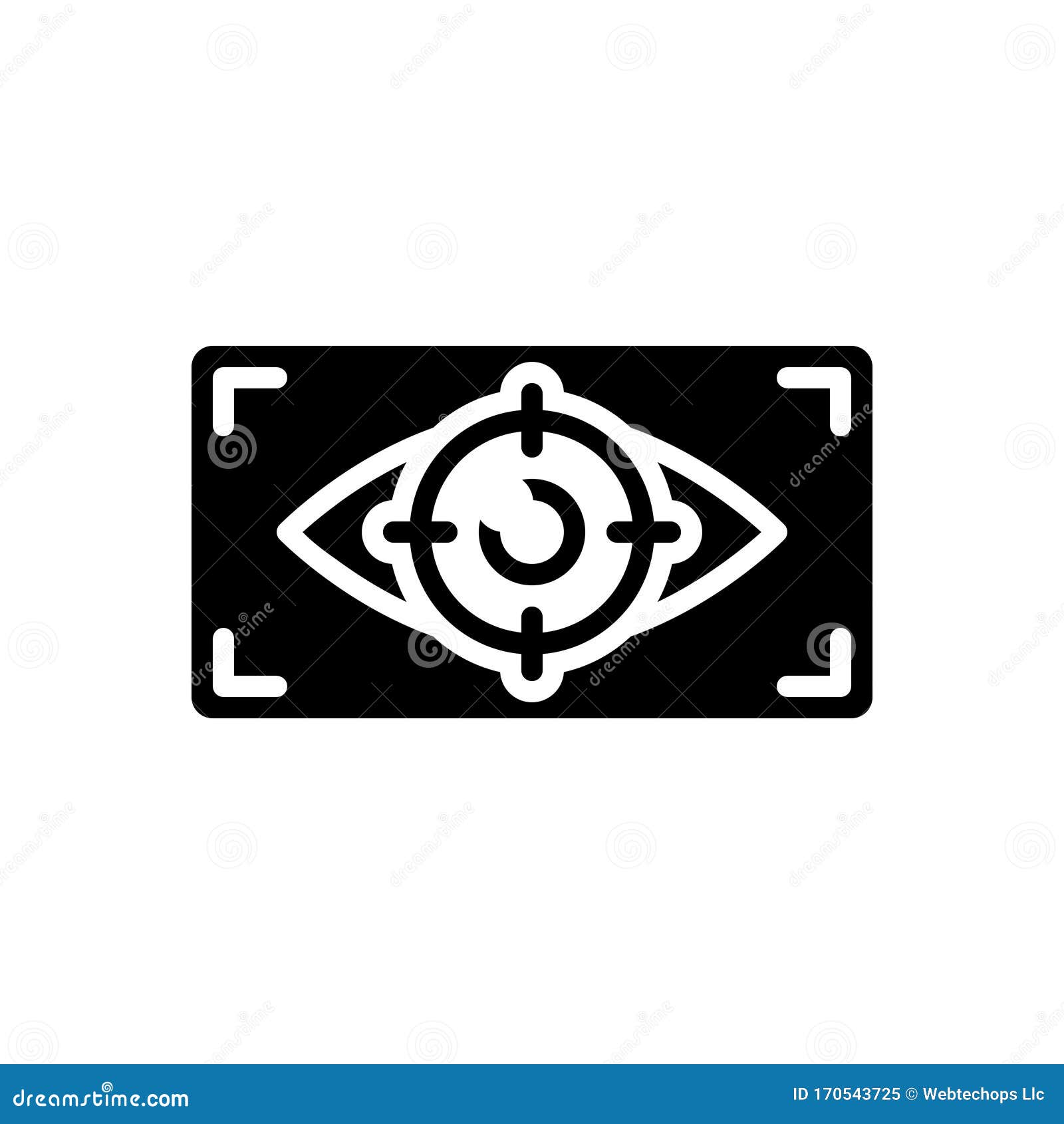 Black Solid Icon for Viewer, Observer and Spectator Stock Vector ...