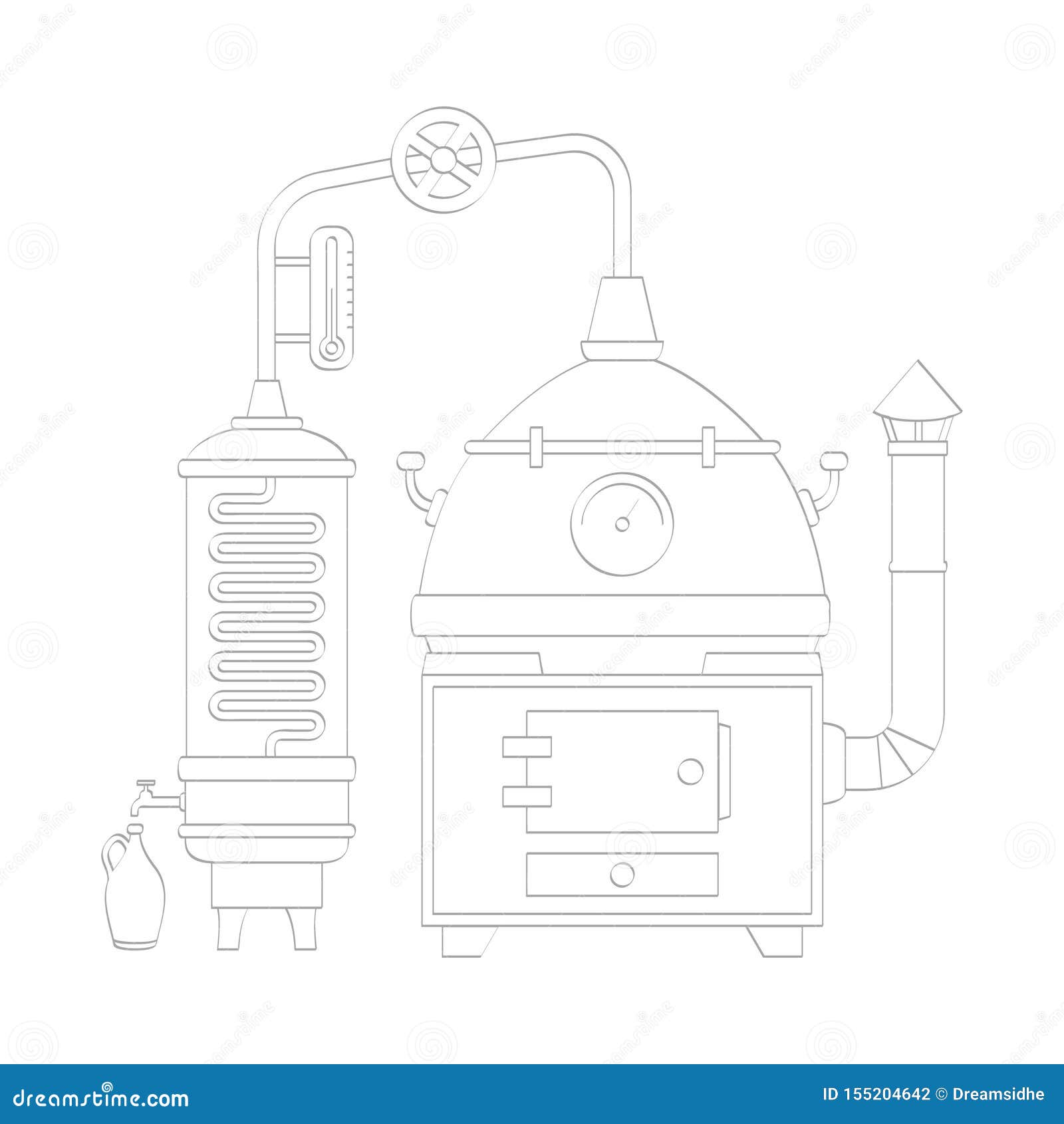 Alchemy: DISTILL / Distillation Cartoon Vector | CartoonDealer.com ...