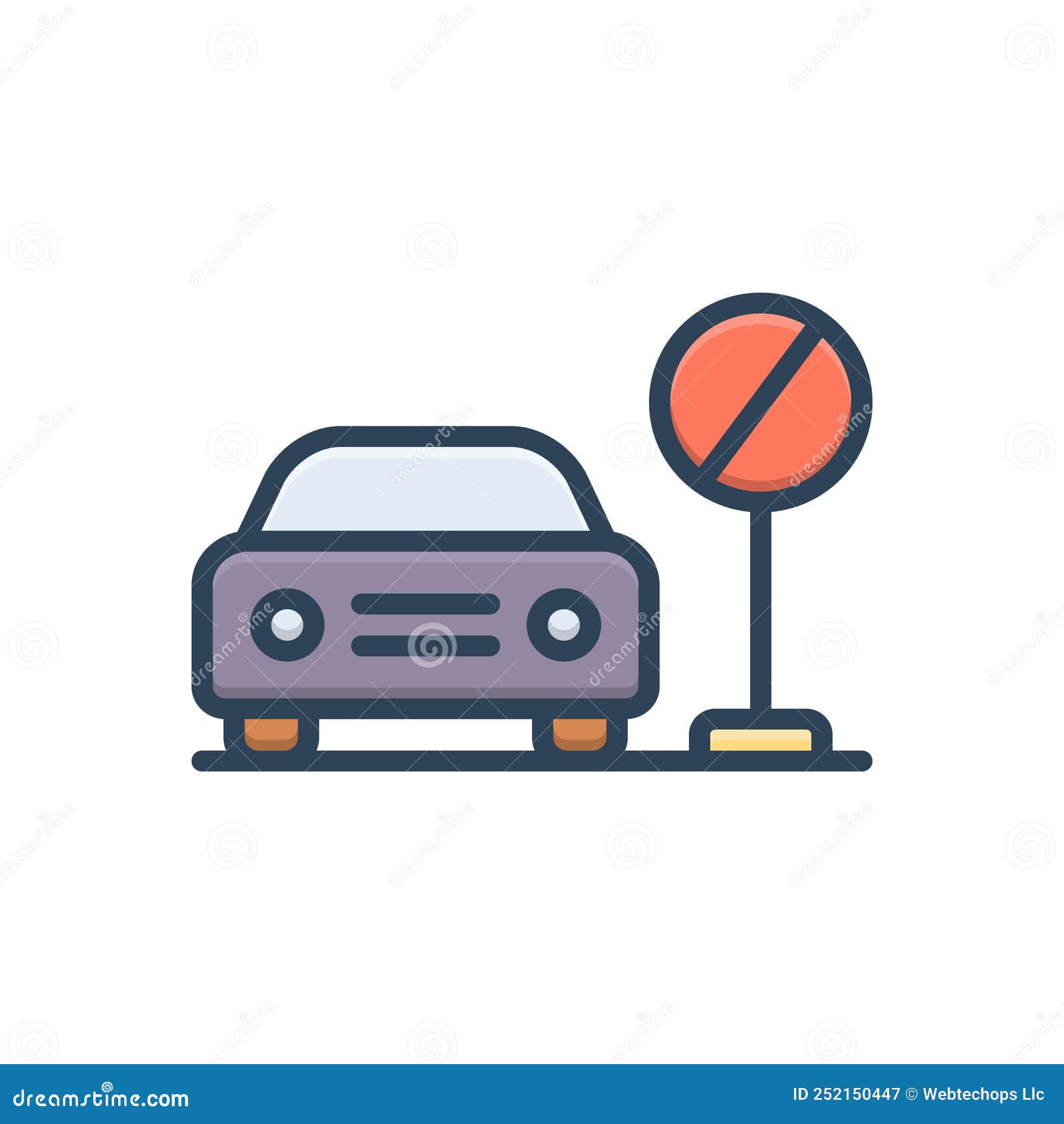 Color Illustration Icon for Violations, Infringement and Breach Stock ...