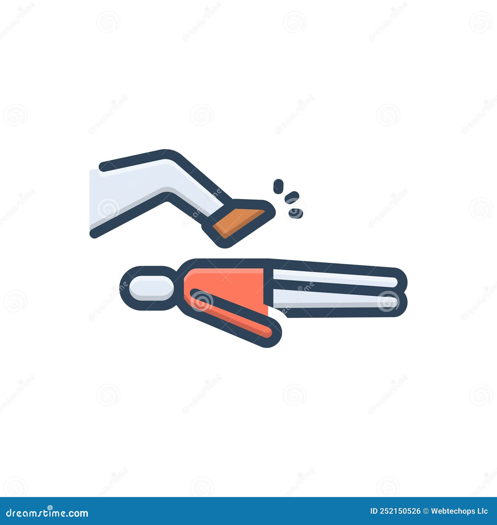 Color Illustration Icon for Violent, Onslaught and Brutal Stock Vector ...