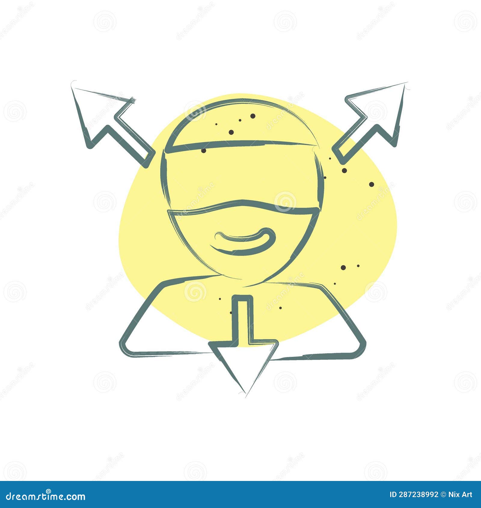 Icon Virtual Reality. Related To 3D Visualization Symbol. Color Spot ...