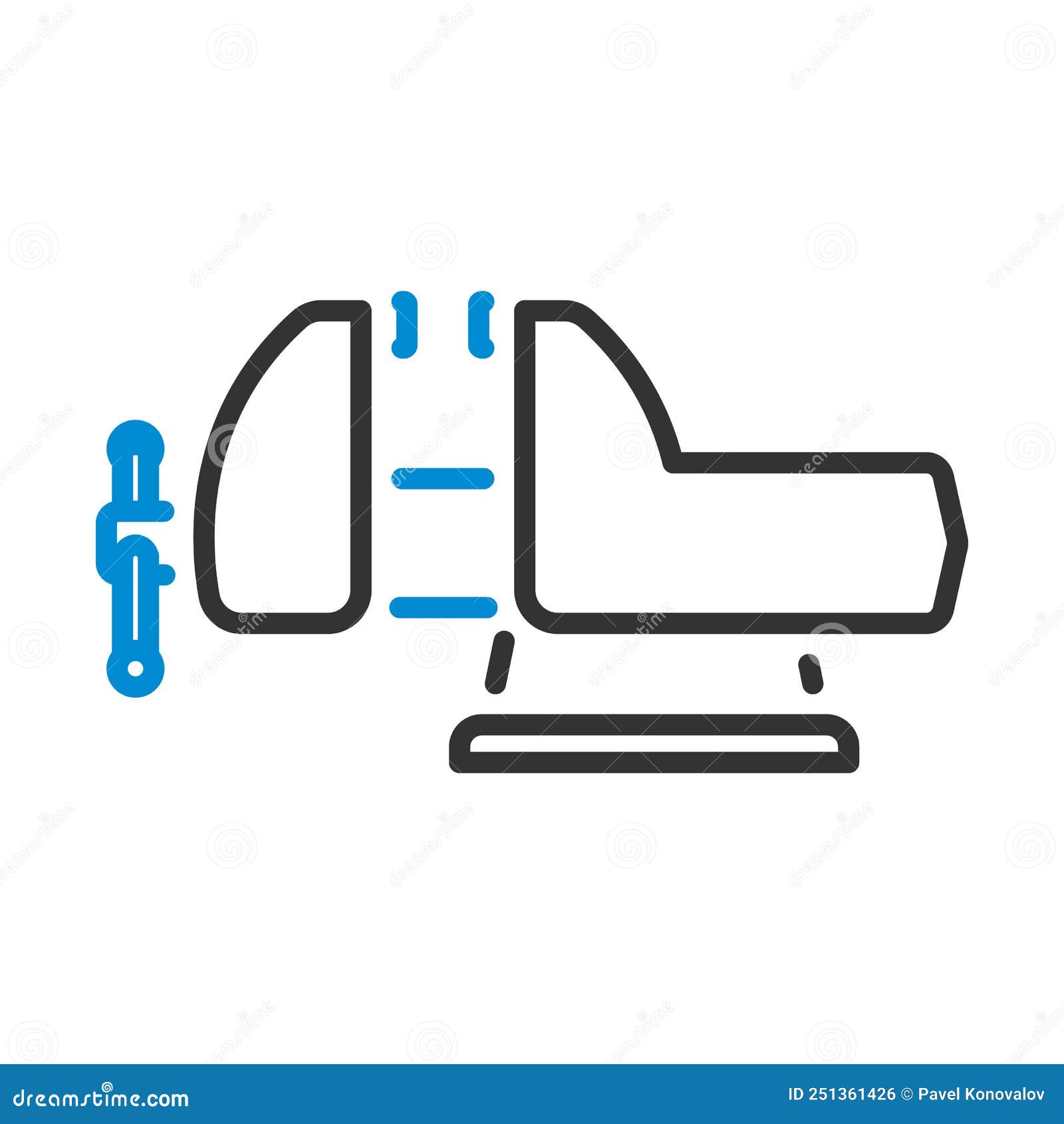 Icon Of Vise Vector Illustration | CartoonDealer.com #251361426