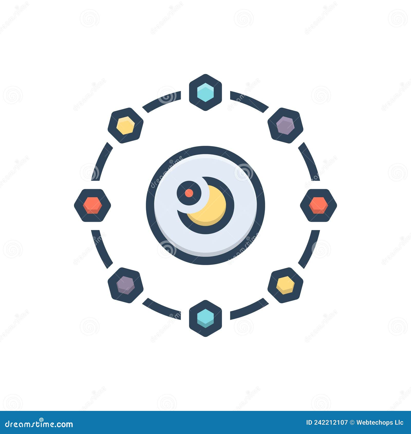 Color Illustration Icon for Visibility, Vision and Eye Stock Vector ...