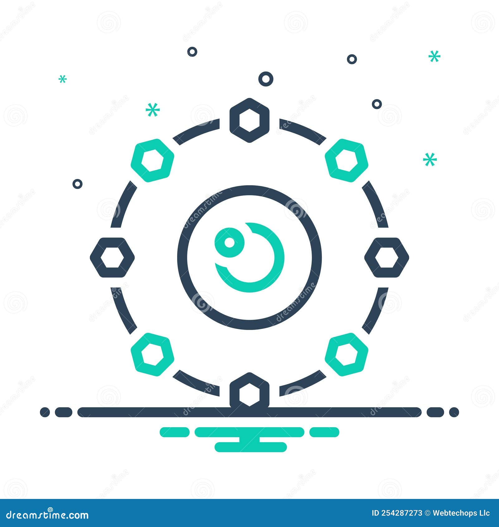 Mix Icon for Visibility, Vision and Eye Stock Vector - Illustration of ...