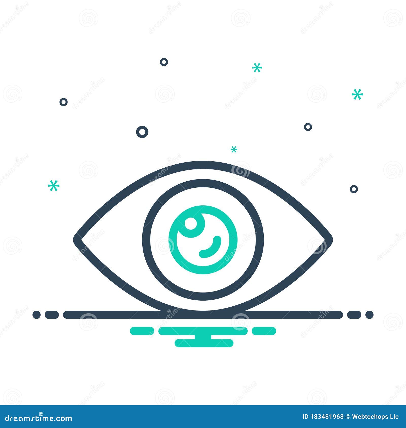 Mix Icon for Visible, Sight and View Stock Vector - Illustration of ...