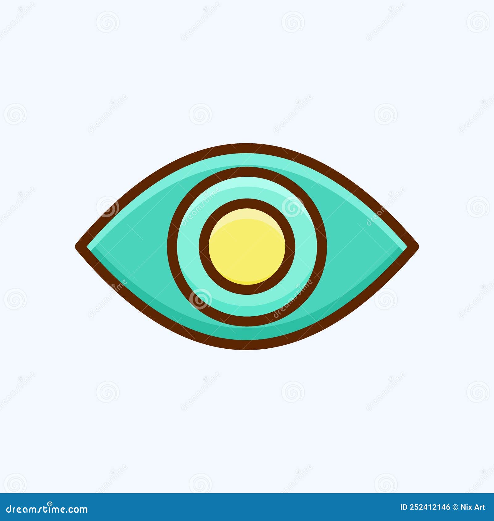 Icon Visible. Suitable for Security Symbol. Flat Style. Simple Design ...