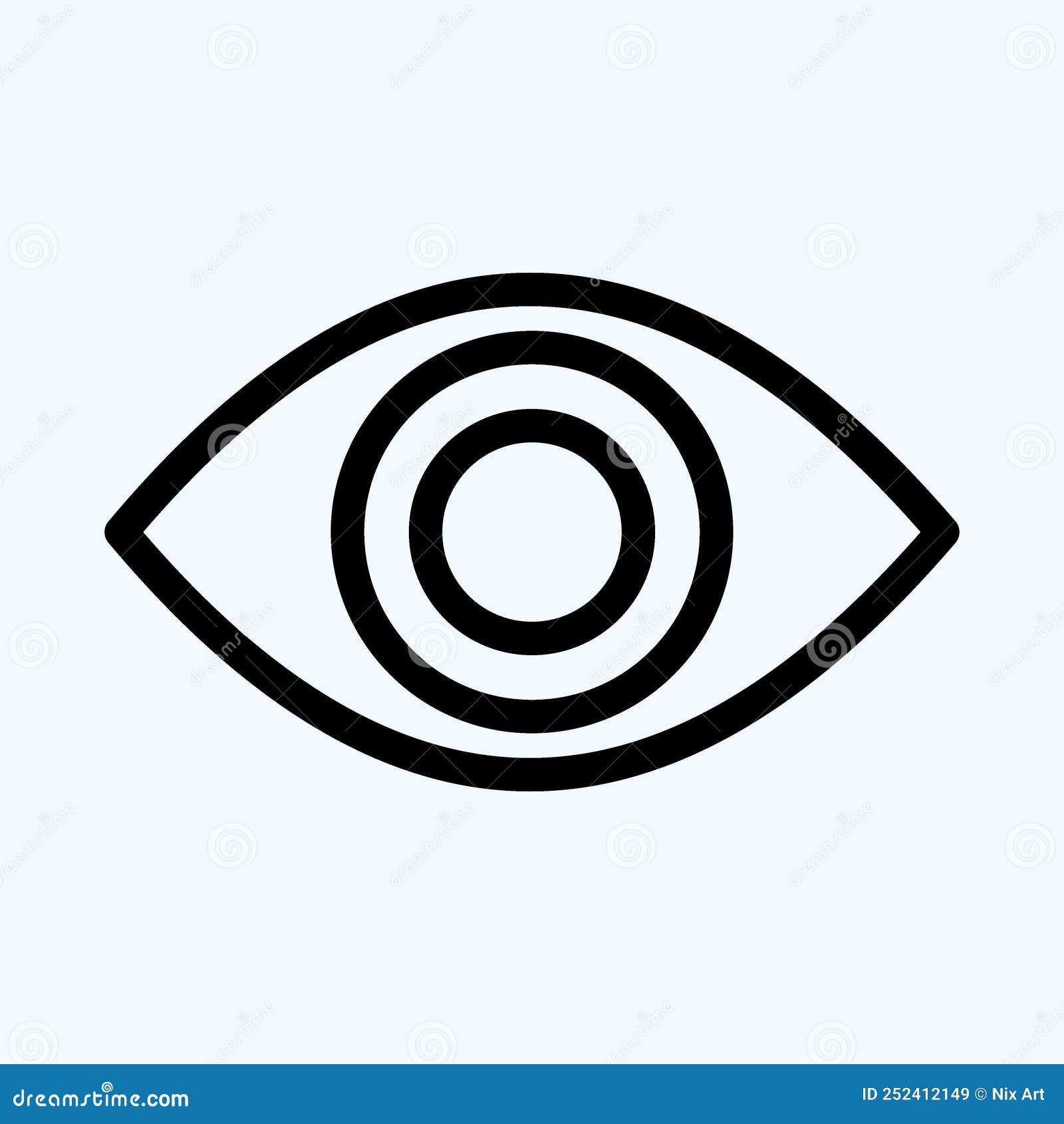 Icon Visible. Suitable for Security Symbol. Line Style. Simple Design ...