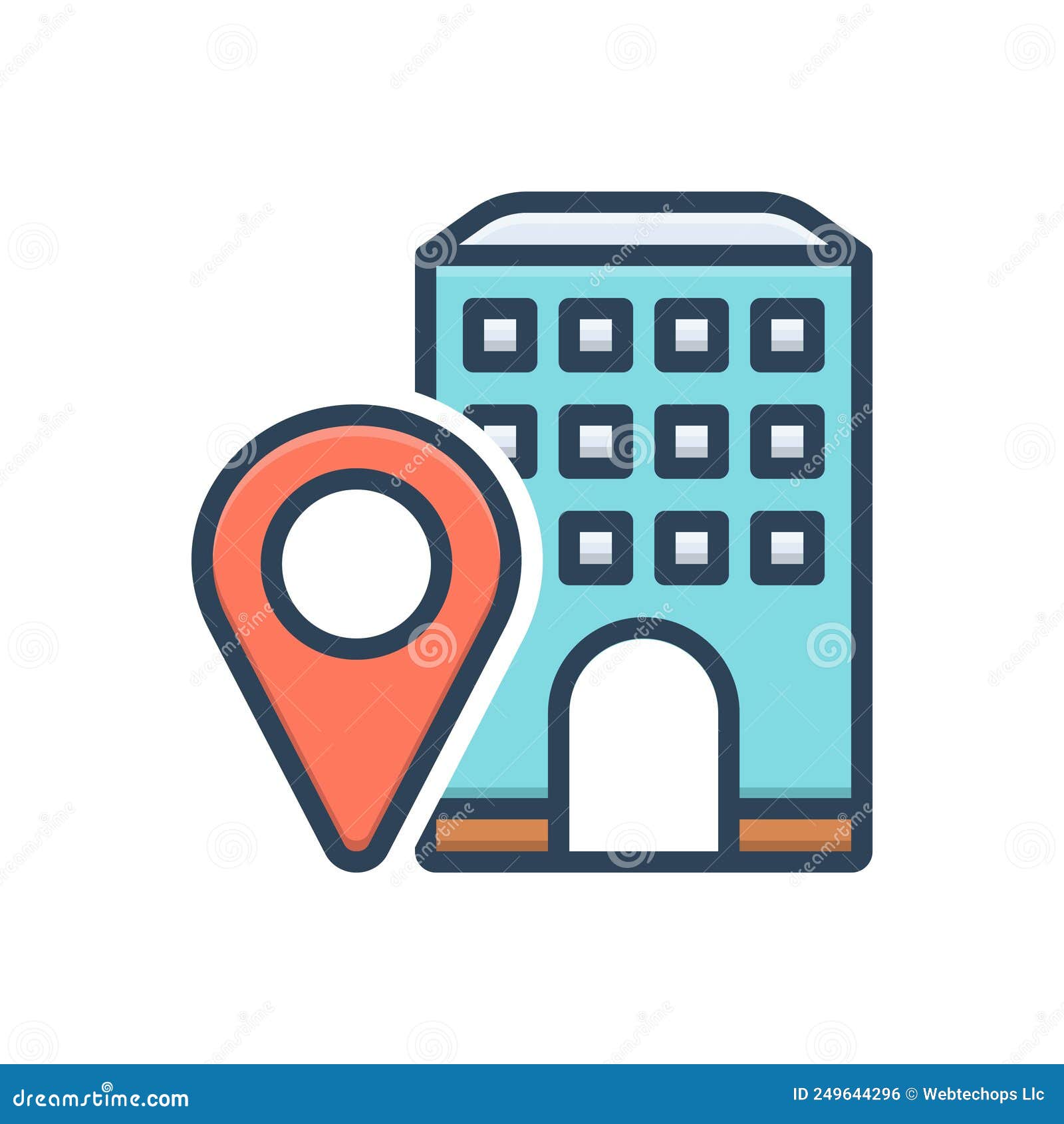 Color Illustration Icon for Visited, Come To See and Frequent Stock ...