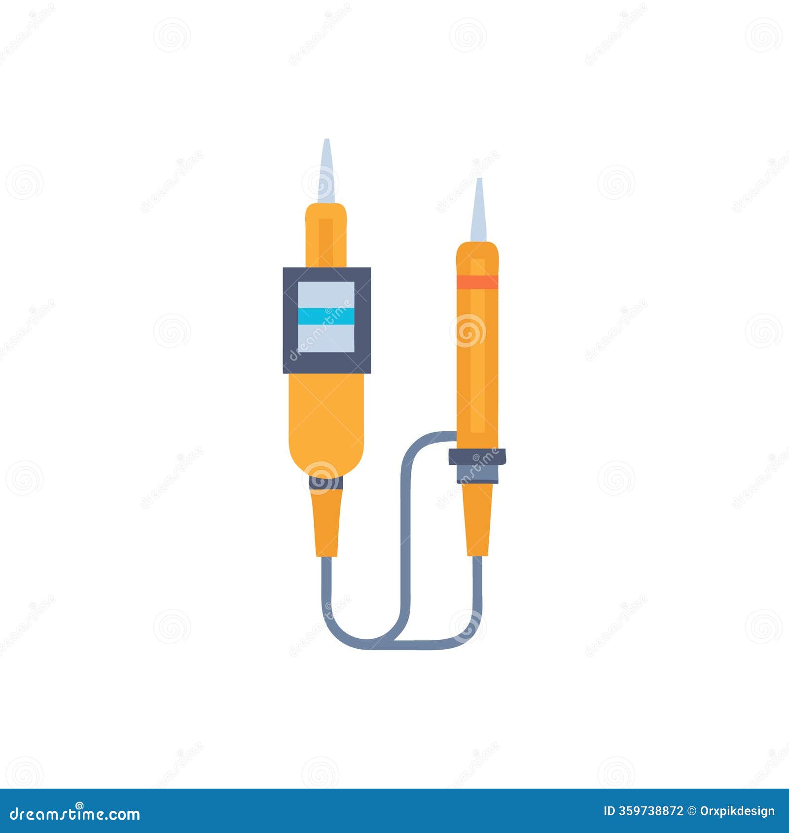 Icon of Voltage Probe for Circuit Analysis Stock Illustration ...