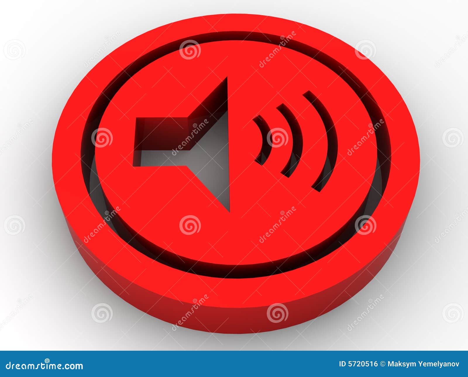 Icon Volume stock illustration. Illustration of computer - 5720516