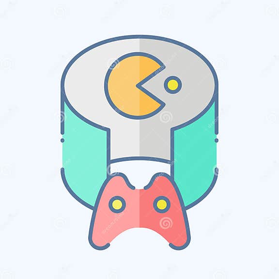 Icon VR Game. Related To 3D Visualization Symbol. Doodle Style. Simple ... Icon VR Game. Related To 3D Visualization Symbol. Doodle Style. Simple ...