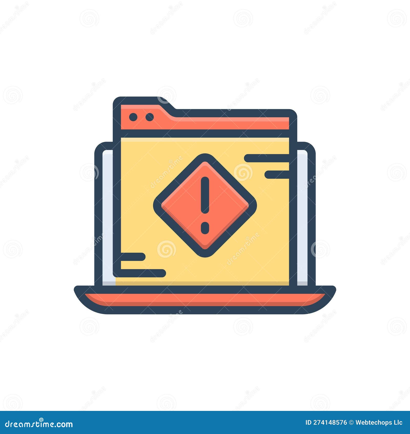 Color Illustration Icon for Vulnerable, Accessible and Unsafe Stock ...