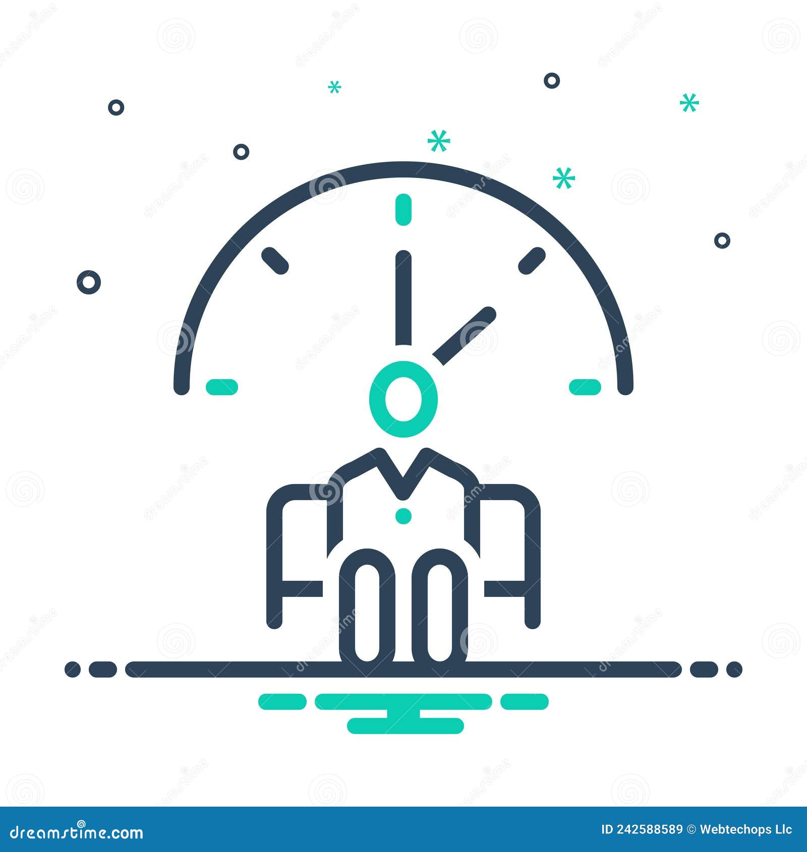 Mix Icon For Expectation, Expectancy And Cross Cartoon Vector ...