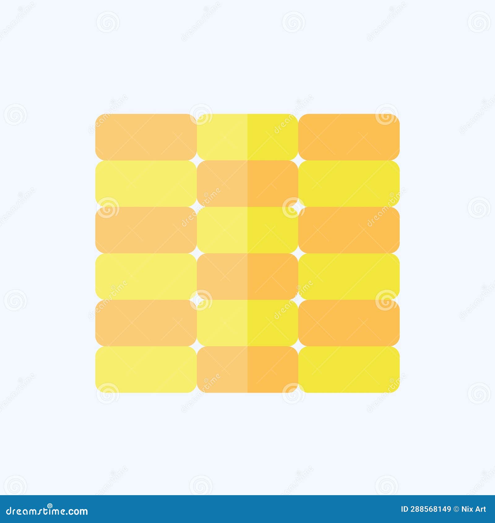 Icon Wall. Related To Building Material Symbol. Flat Style. Simple ...